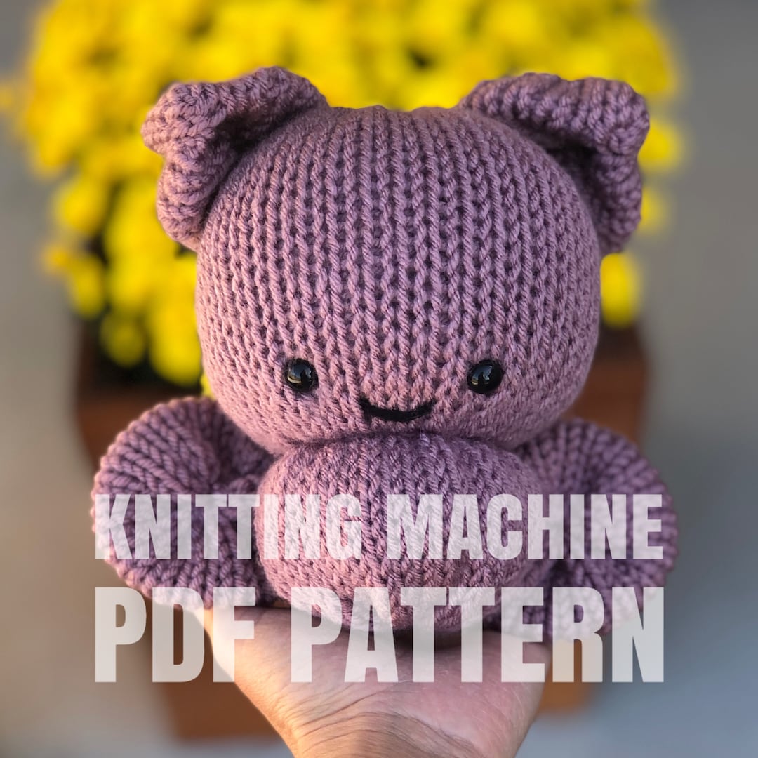 Bat - Circular Knitting Machine Pdf Pattern - Sentro Addi Express - Etsy