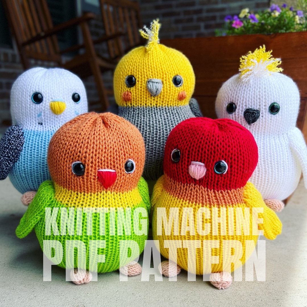 Pet Birds - Circular Knitting Machine Pdf Pattern - Sentro Addi Express ...