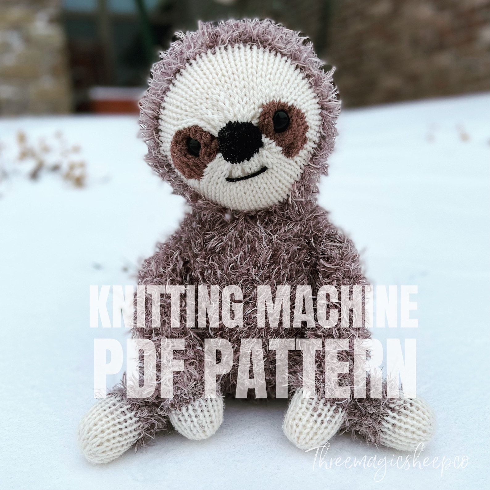 Sloth - Circular Knitting Machine Pdf Pattern - Sentro Addi Express - Etsy