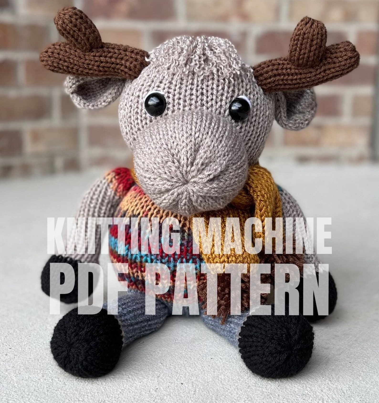 Moose - Circular Knitting Machine Pdf Pattern - Sentro Addi Express - Etsy