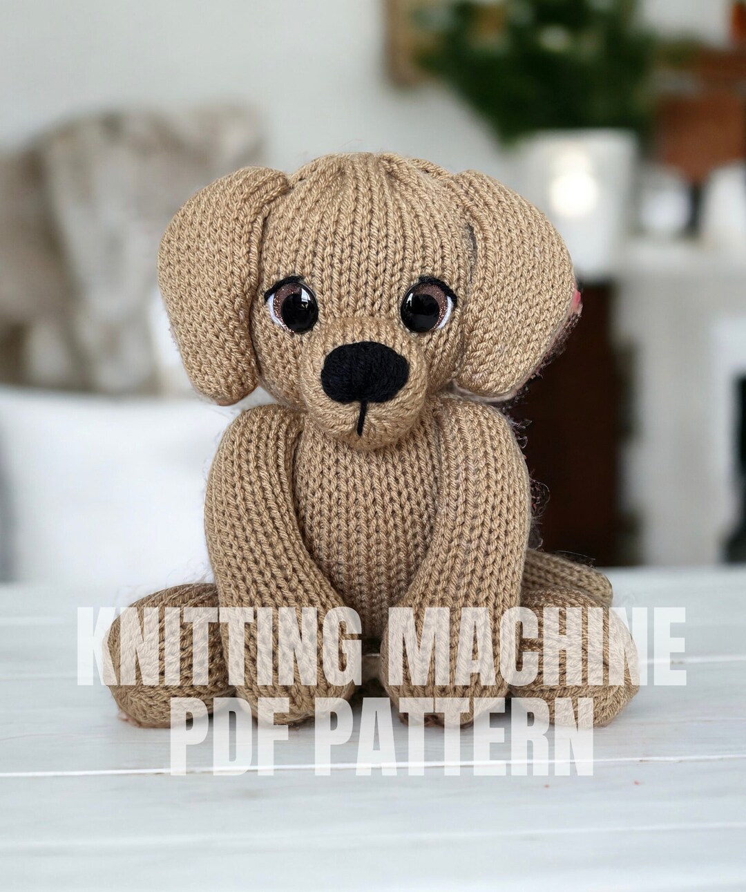 Golden Retriever - Lab Labrador Puppy Dog - Circular Knitting Machine ...