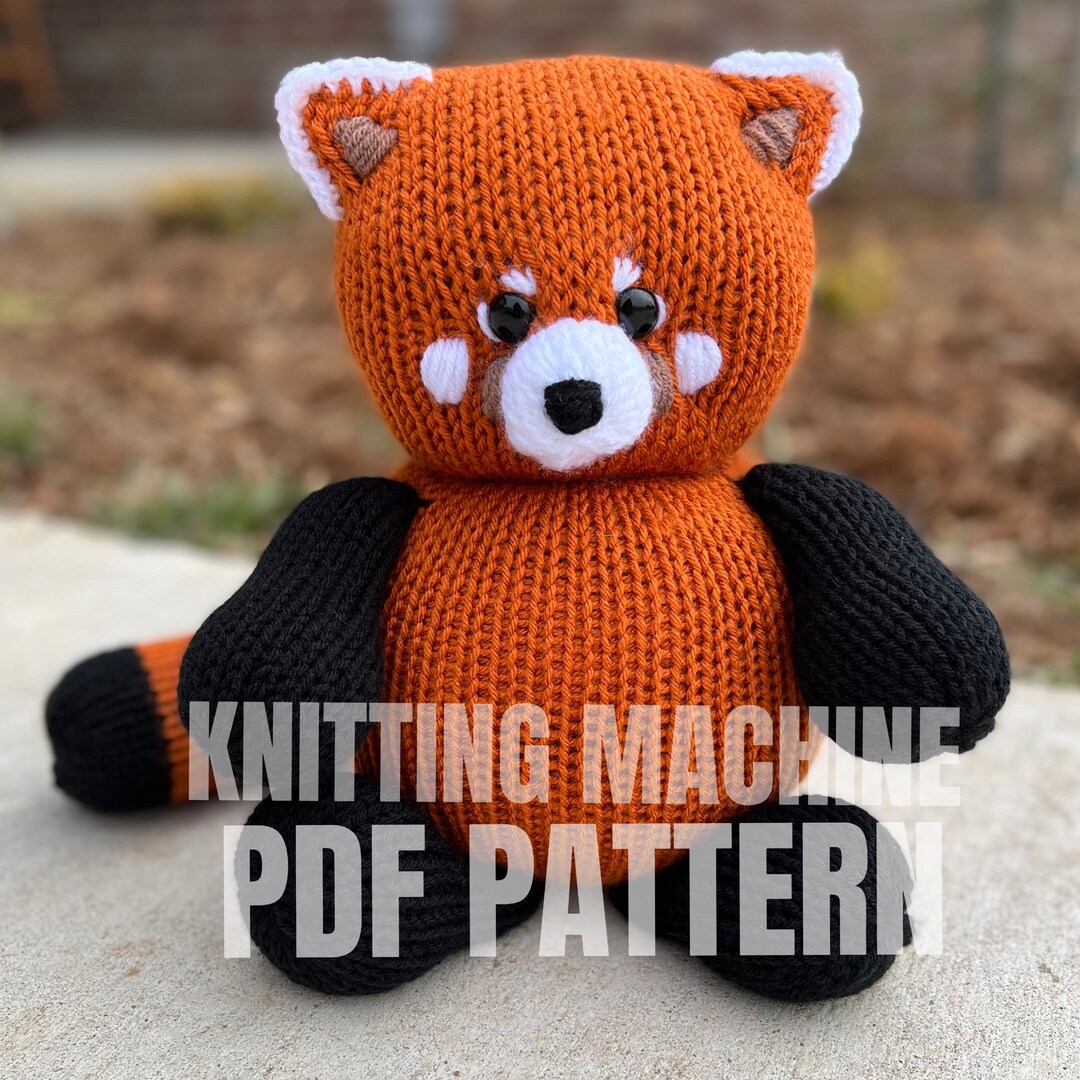 Red Panda - Circular Knitting Machine Pdf Pattern - Sentro Addi Express ...