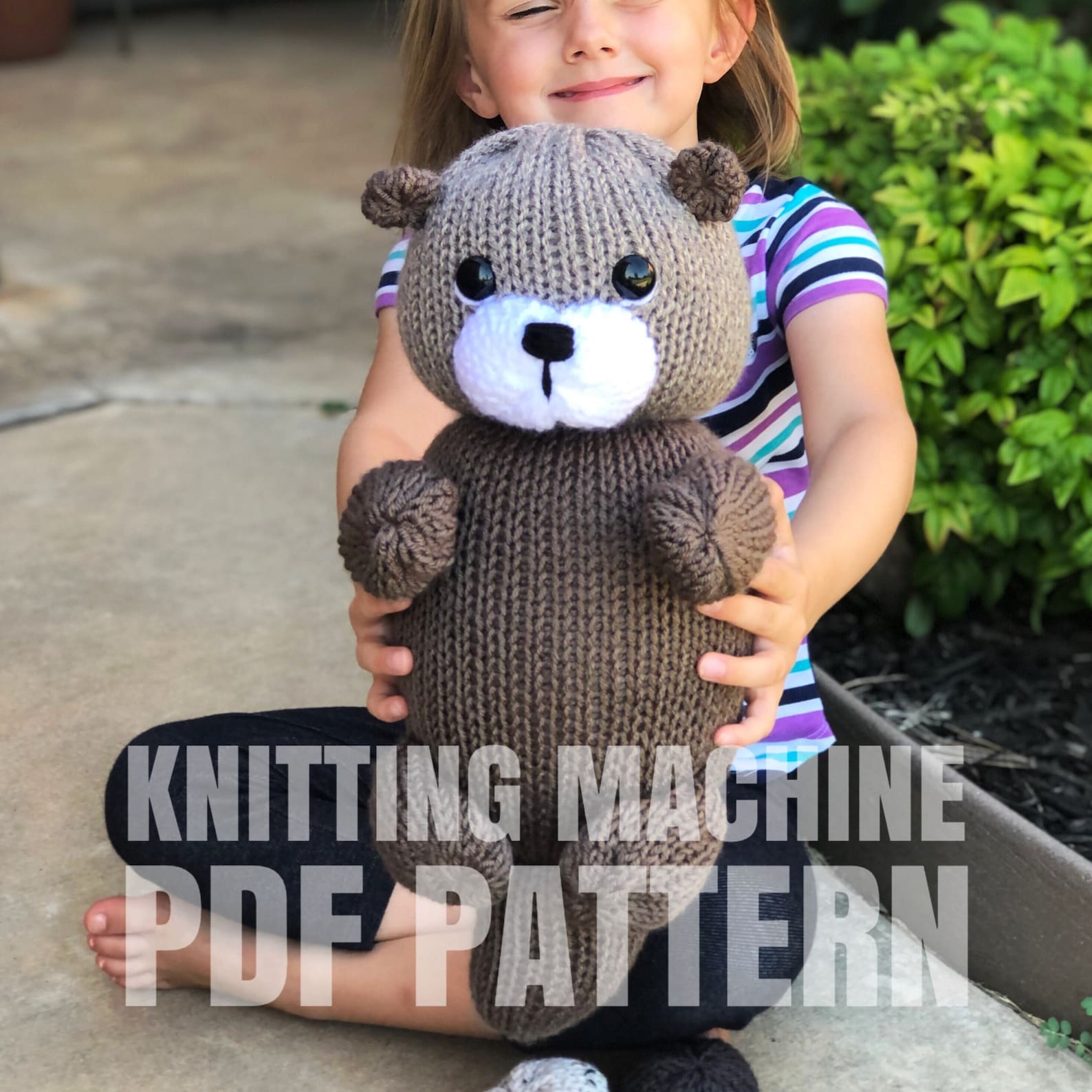 Otter - Circular Knitting Machine Pdf Pattern - Sentro Addi Express - Etsy