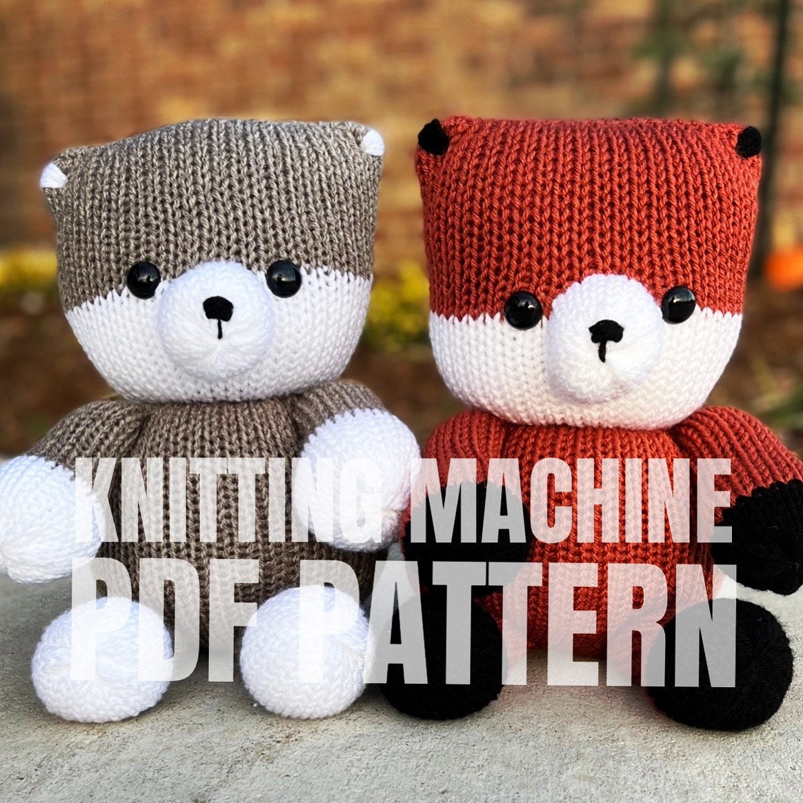 Fox & Wolf - Circular Knitting Machine Pdf Pattern - Sentro Addi ...