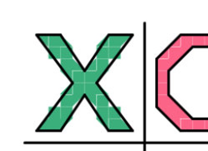 XO Cross Stitch PDF Pattern - Etsy