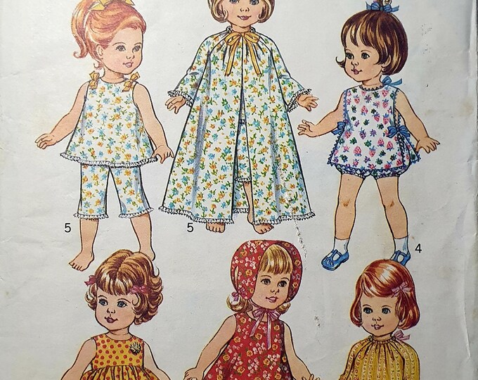 Simplicity 5721 Simple to Sew Doll's Wardrobe - Etsy