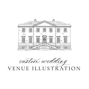 Wedding Venue Illustration - Line Drawing Venue - Hand Drawn ...