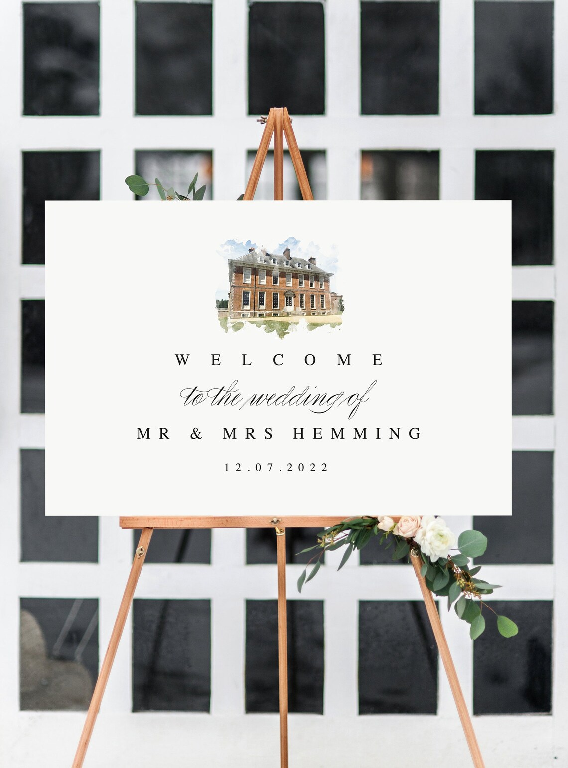 Printable Watercolor Venue Wedding Sign Venue Illustration - Etsy Canada