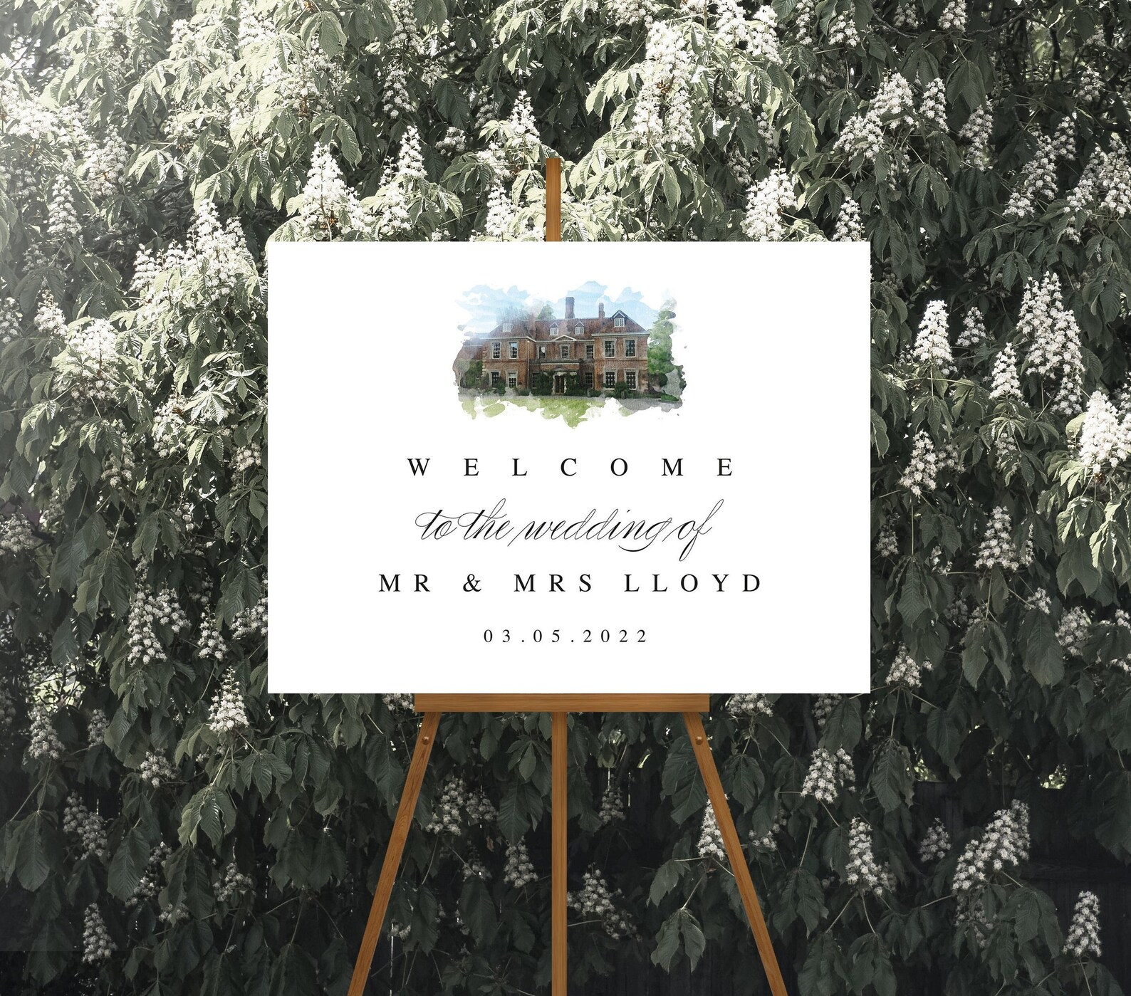 Printable Watercolor Venue Wedding Sign Venue Illustration - Etsy Canada