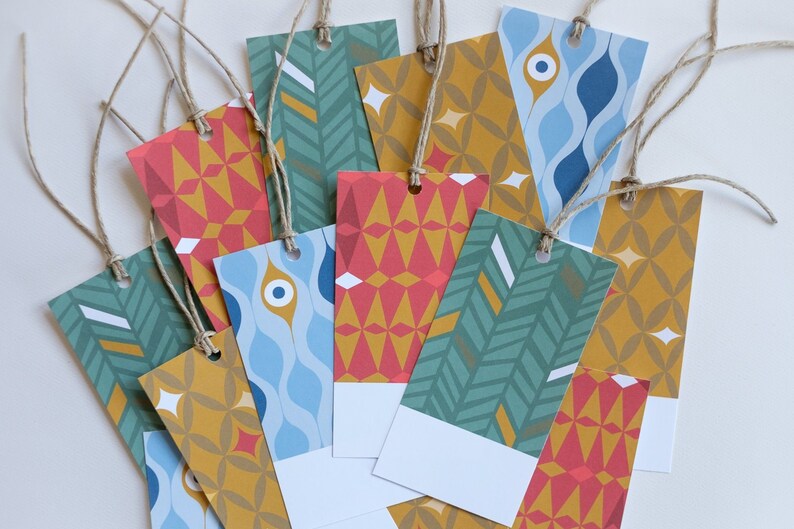 Printable Holiday Gift Tags - Hand Drawn Patterns / Digital File ...