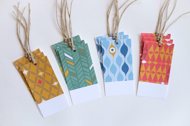 Printable Holiday Gift Tags - Hand Drawn Patterns / Digital File ...