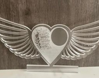 Angel Wings Memorial Plaque - Etsy