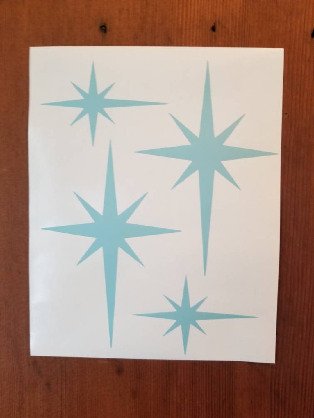 Atomic Star Wall Decals - MCM Starburst - Kitsch - Peel and Stick ...