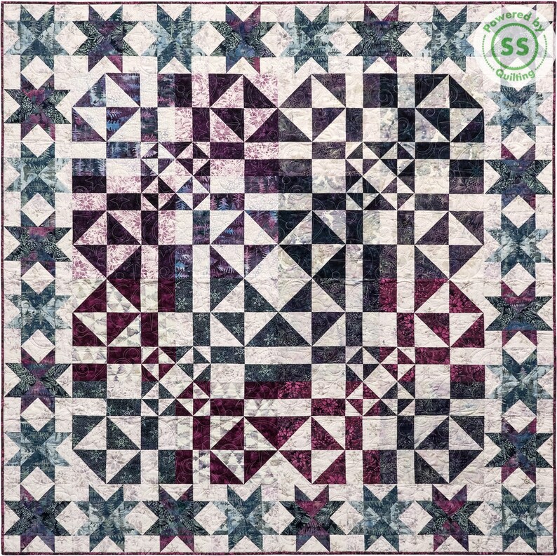 Starry Night PDF Pattern PBQ 124 - Etsy