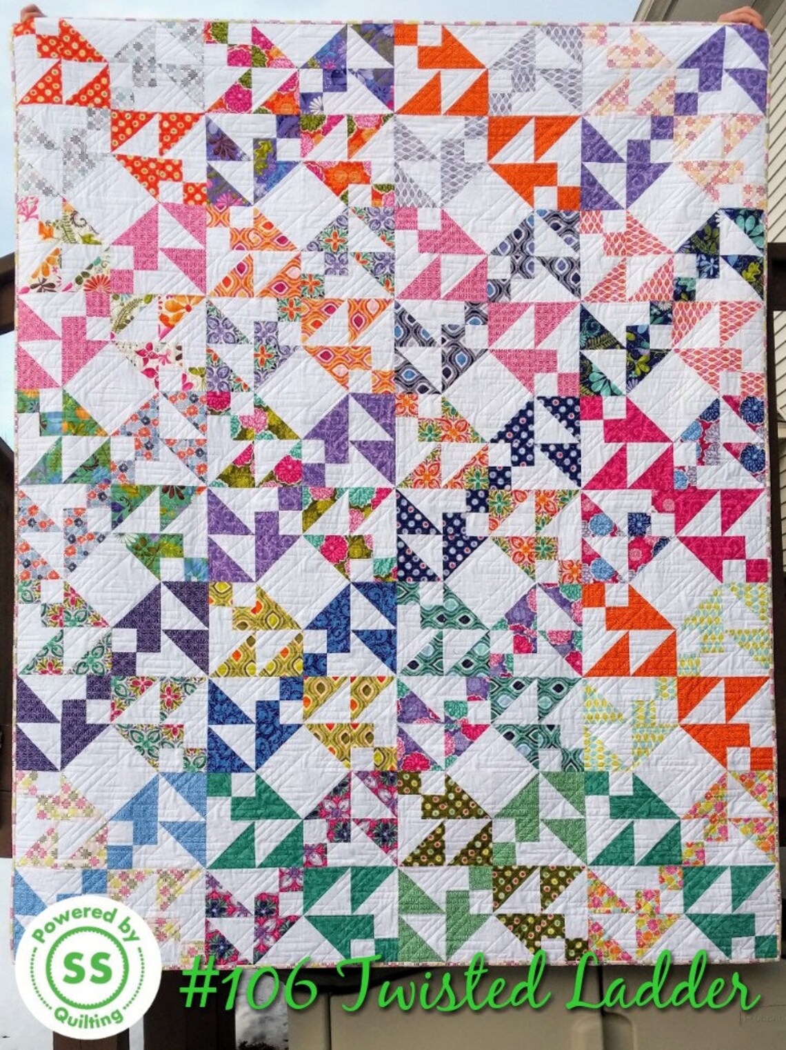 Twisted Ladder PDF Pattern (PBQ #106) - Etsy