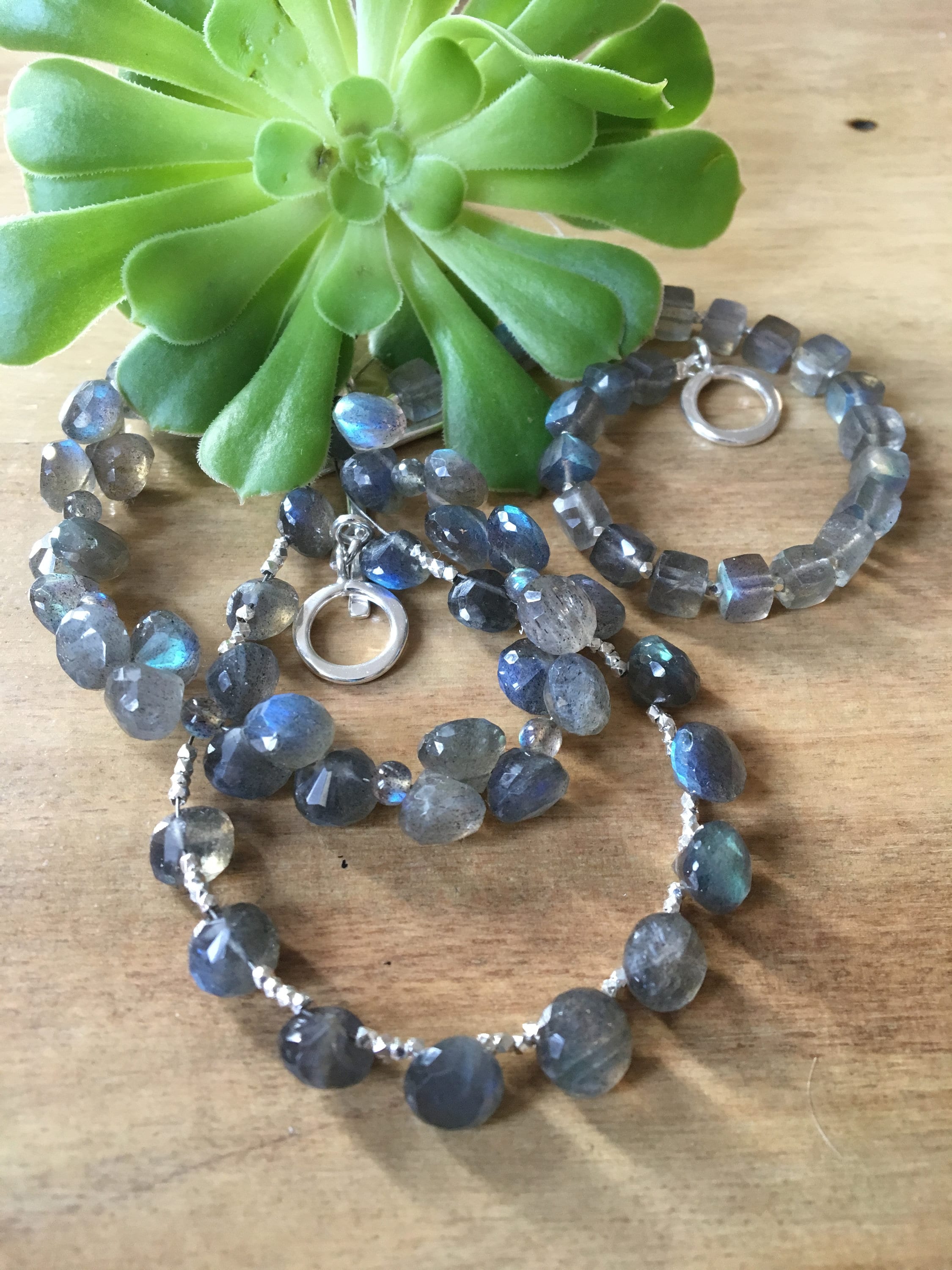 Pulsera de labradorita pulsera briolette labradorita pulsera - Etsy España