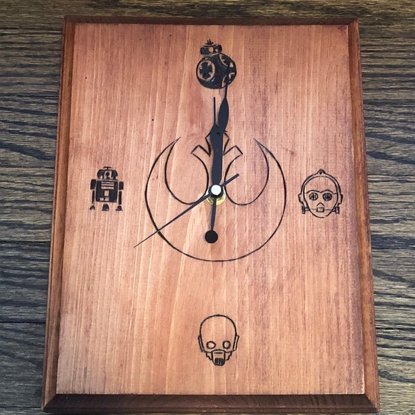 Star War Clock - Etsy
