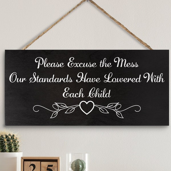 Messy House Sign - Etsy