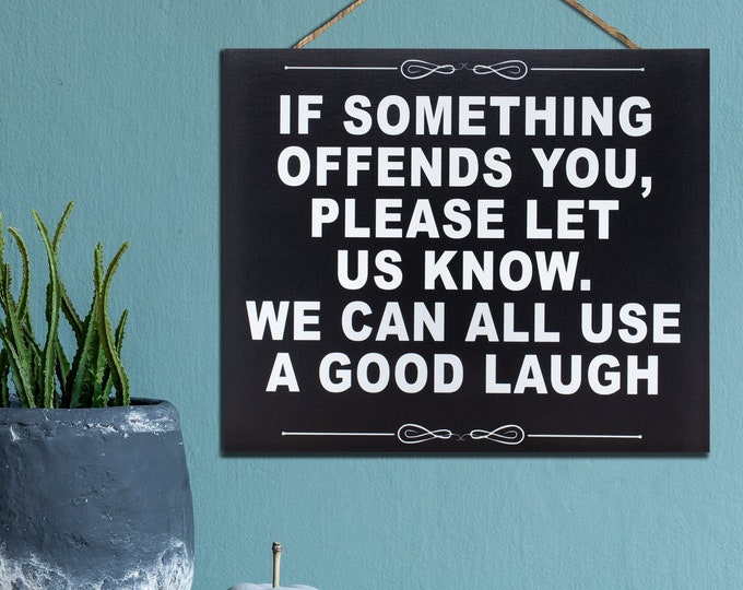 Don't Be an Asshole Farmhouse Style Wooden Sign, Funny Entry Welcome ...