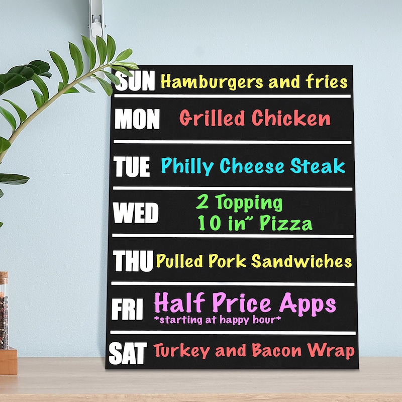 Chalkboard Planner - Etsy