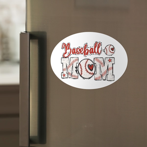 Baseball Mom Car Magnet - Etsy