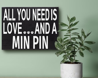 Minpin Mom H840 8 Inch Sticker Decal Miniature Pinscher Doberman - Etsy