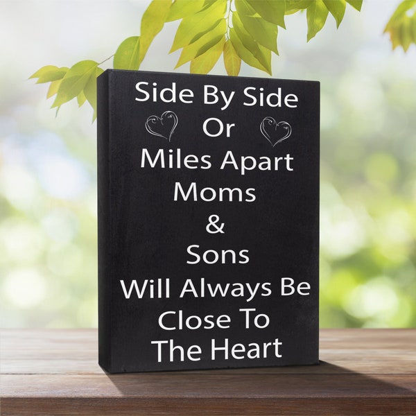 Mom and Son Sign - Etsy