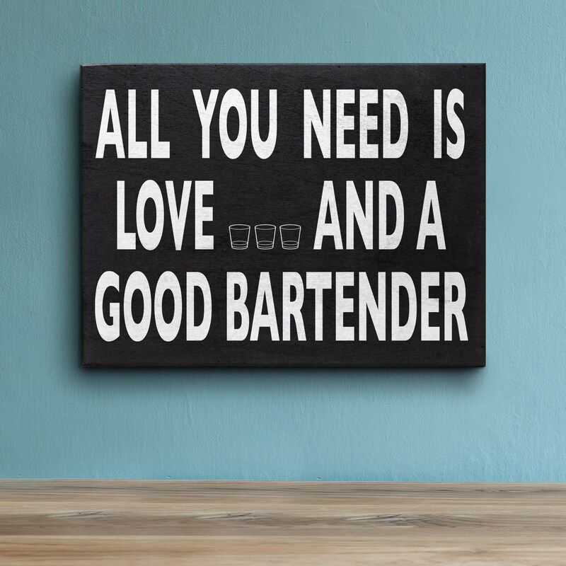 Bartender Sign - Etsy