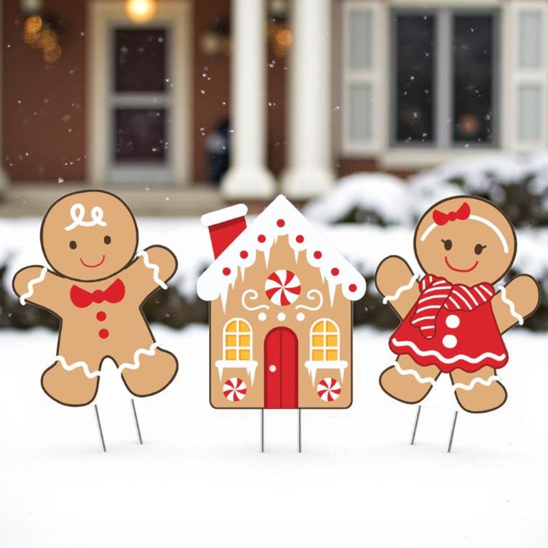 Outdoor Gingerbread Decor - Etsy