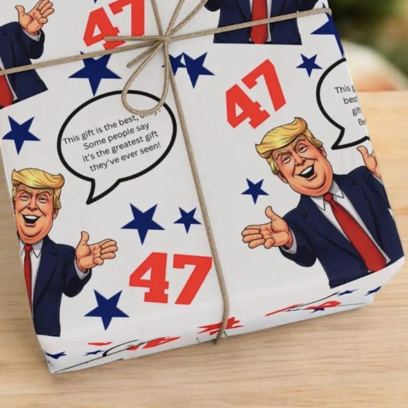 Trump Wrapping Paper - Etsy