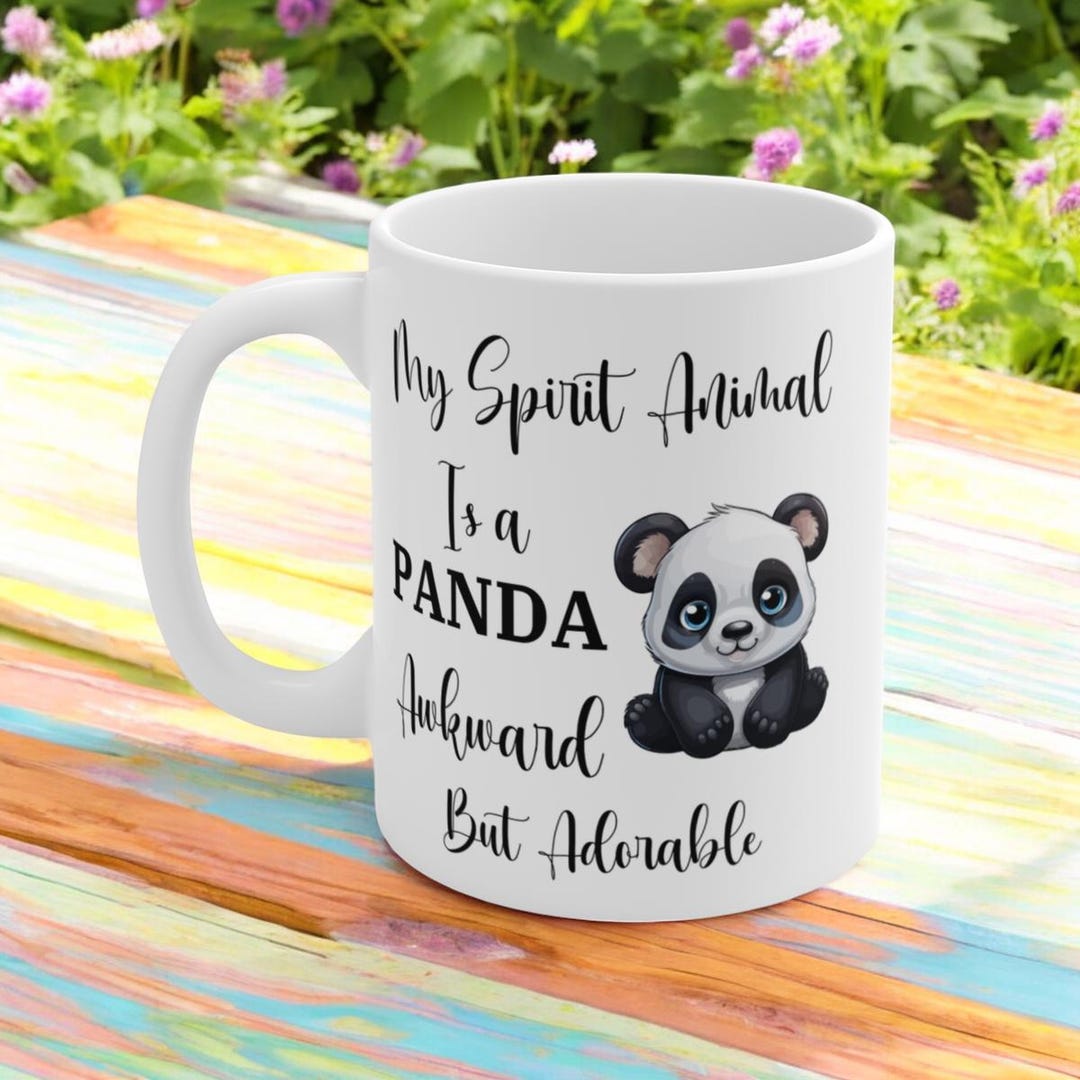 Panda Mug, Funny Coffee Cup, My Spirit Animal, Panda Lover Gift ...