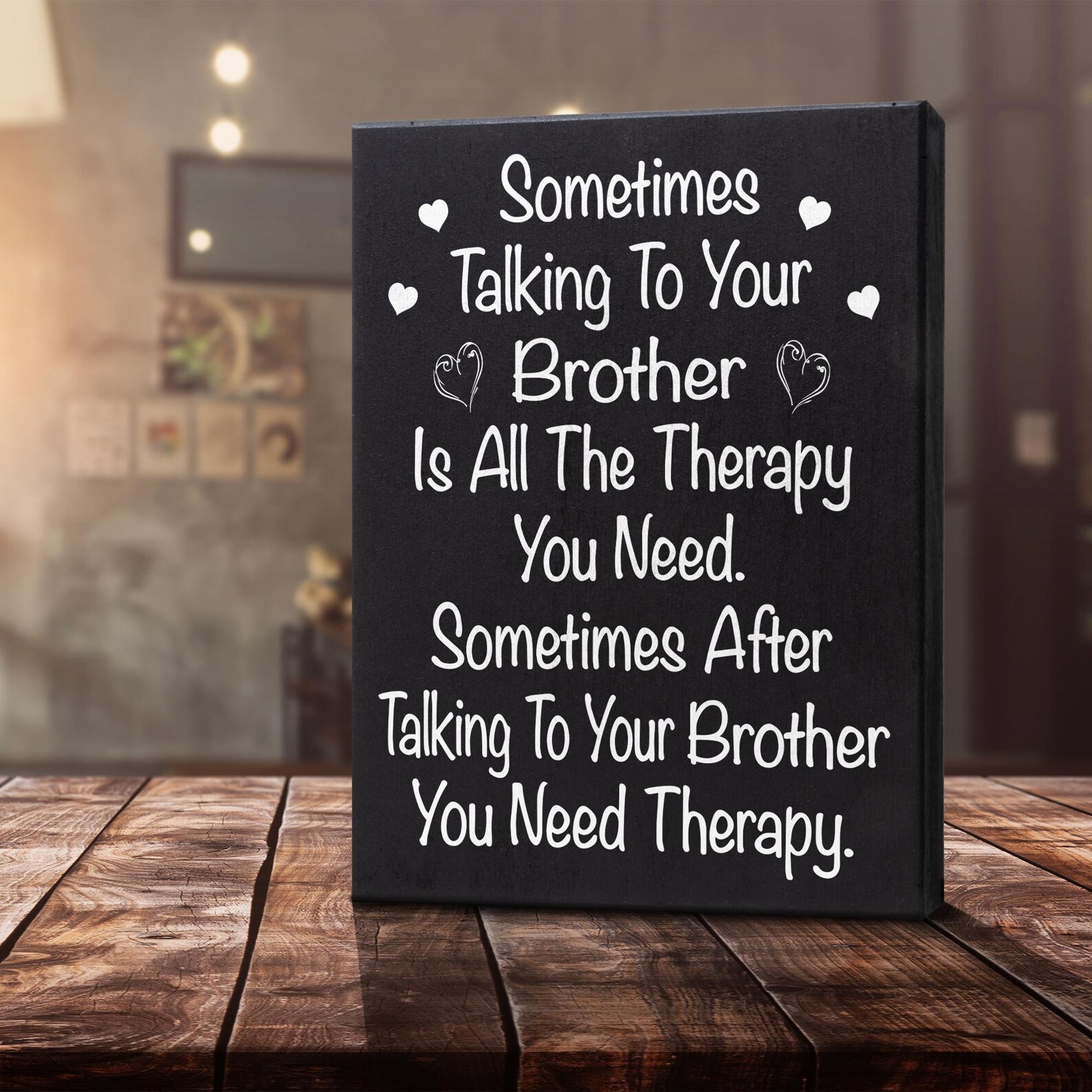 Funny Brother Gift: Therapy Wood Sign - Brother Birthday - Etsy