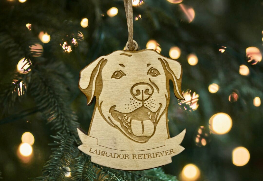 Personalized Labrador Retriever Christmas Ornament - Customized Laser ...