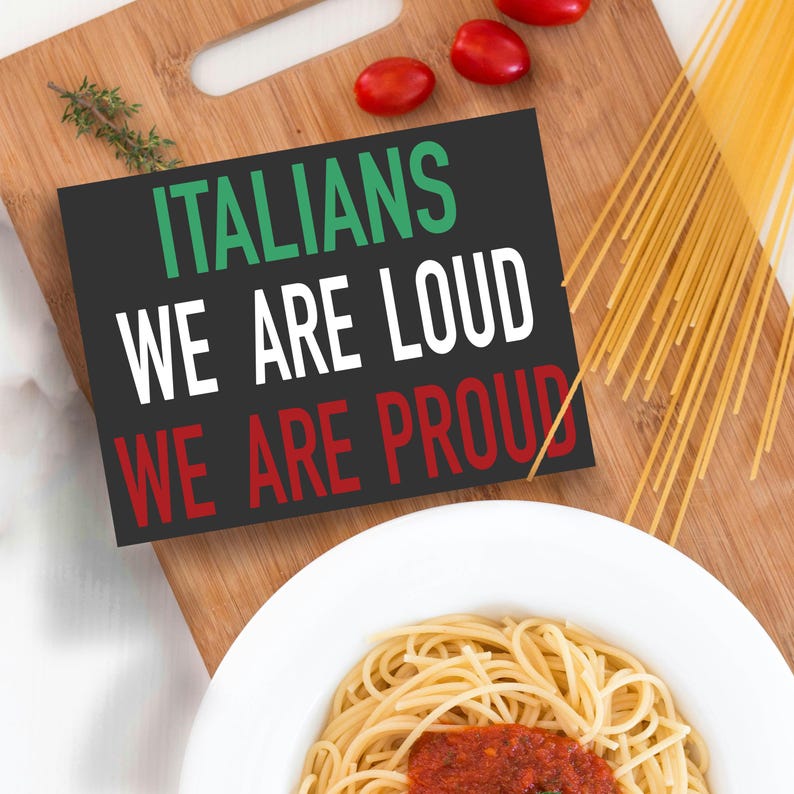 Funny Italian Pride Wooden Sign: Loud & Proud Italy Gift - Etsy