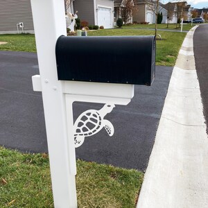 Turtle Mailbox Bracket, Front Porch Decoration, Mailbox Decor, Beach ...