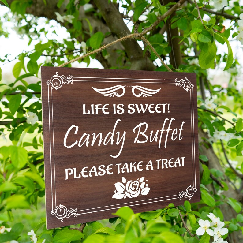 Candy Buffet Sign Candy Buffet Table Sign Wedding Decor - Etsy