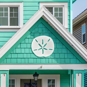 Outdoor Sand Dollar Sign for Beach House, Weather Resistant PVC Coastal ...