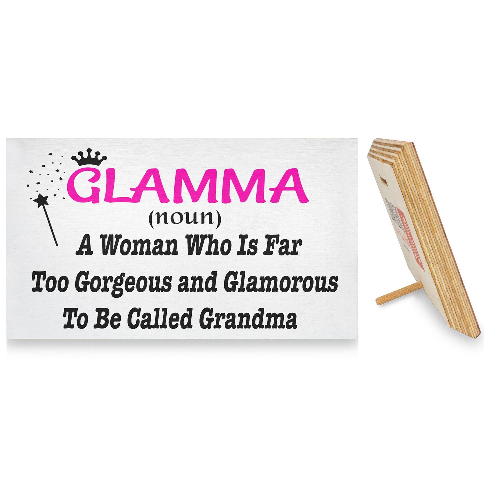 Funny Glamma Wooden Sign: Gift for Glamorous Grandma - Etsy
