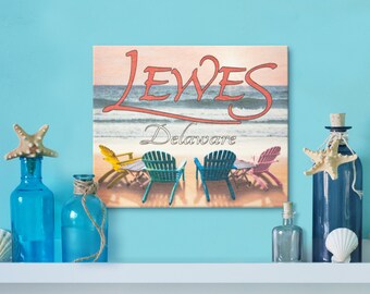 Lewes Beach Sign - Etsy