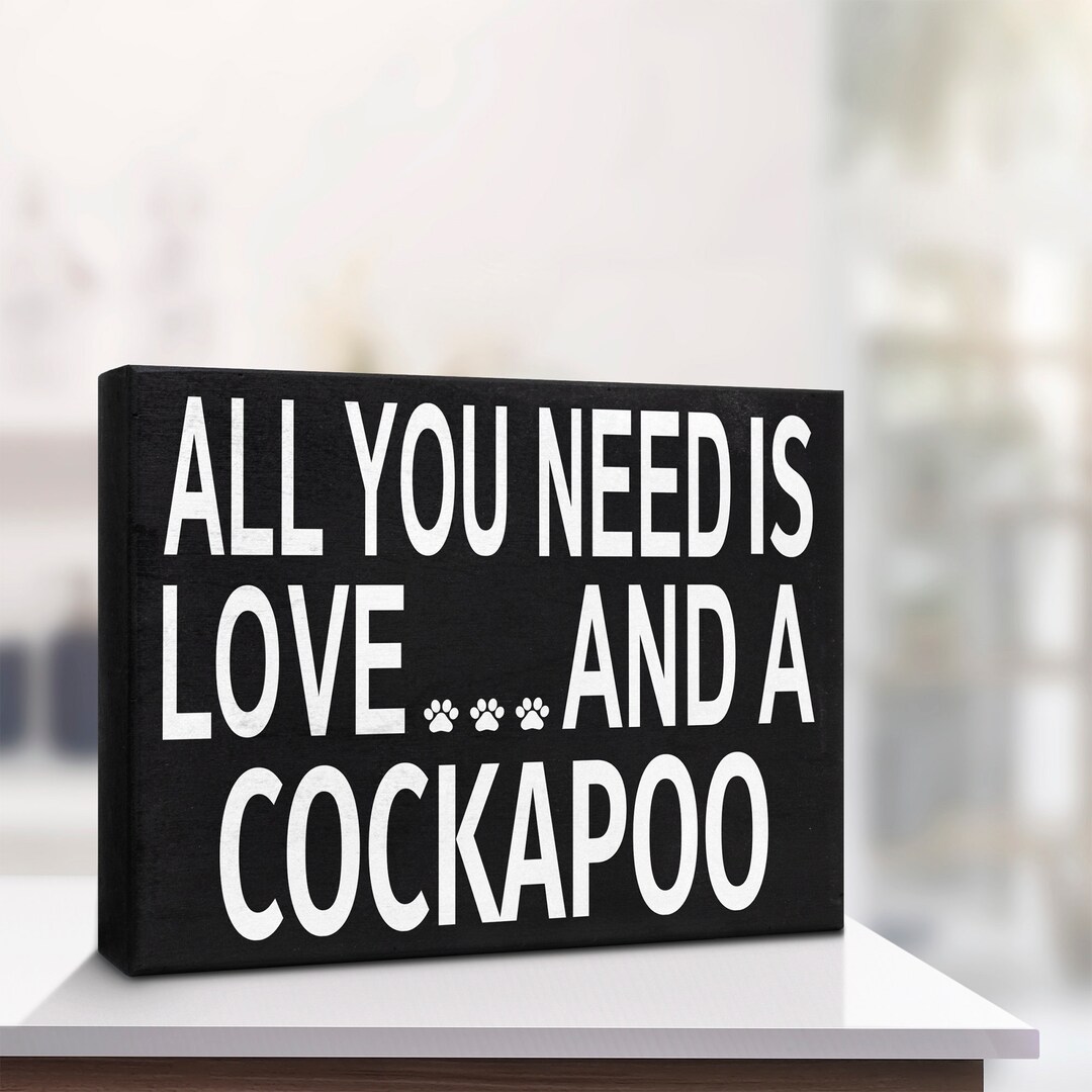 Cockapoo Gift for Cockapoo Moms, Cockapoo Decor, Cockapoo Sign Wall ...