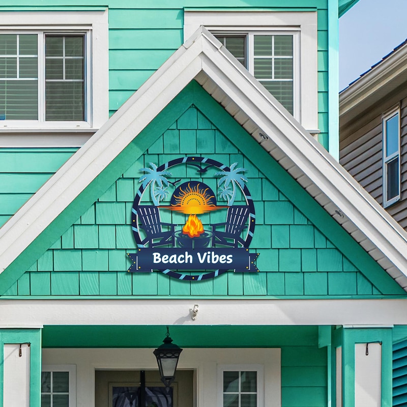 Weathered Beach Sign - Etsy