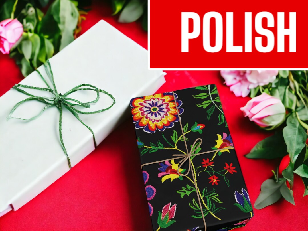 Polish Folk Art Wrapping Paper: Luxury Gift Wrap, Cultural Heritage - Etsy