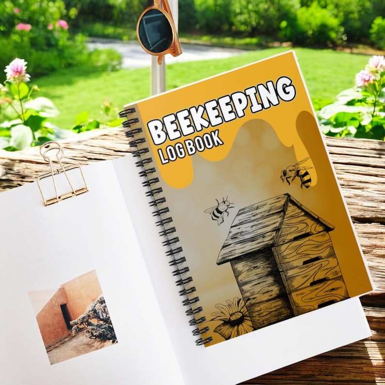 Gift for Beekeeper, Beekeeping Log Book, Spiral Notebook for Beekeepers ...