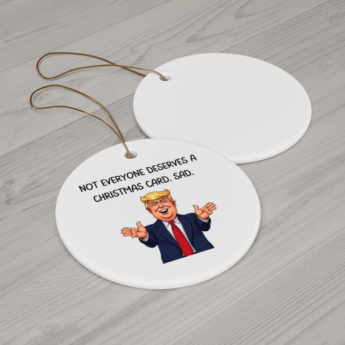 Funny Trump Christmas Gift – Unique Ornament for Dedicated Trump ...