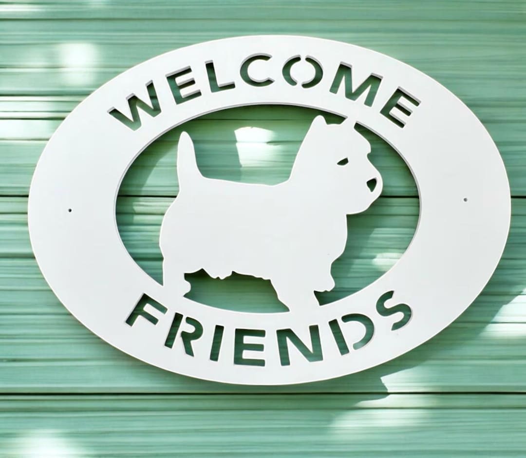 Custom Outdoor Dog Welcome Sign for Home | Personalized Cat & Pet Sign ...