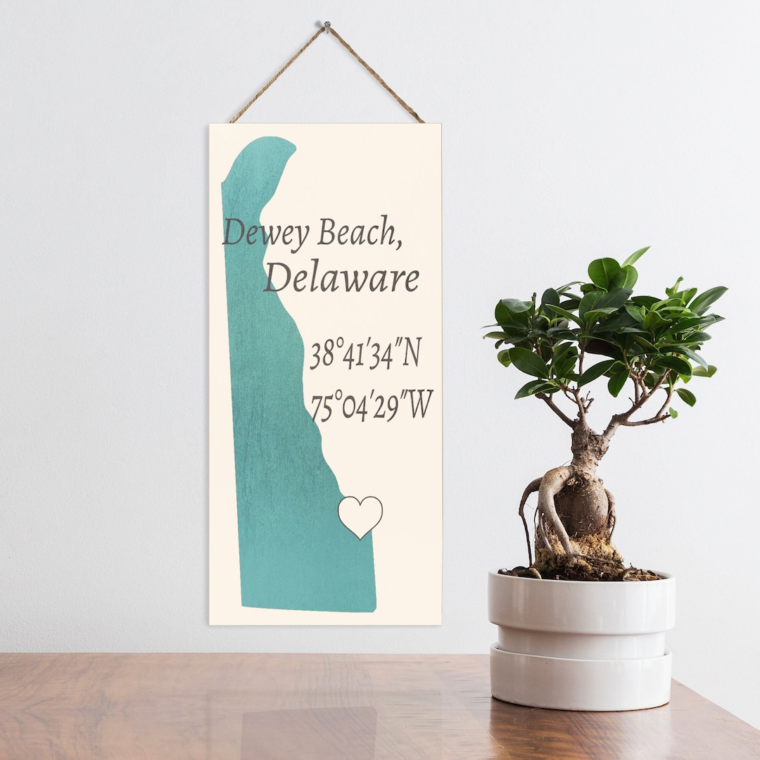 Dewey Beach Delaware Sign, Dewey Beach Delaware Gifts, Dewey Beach ...
