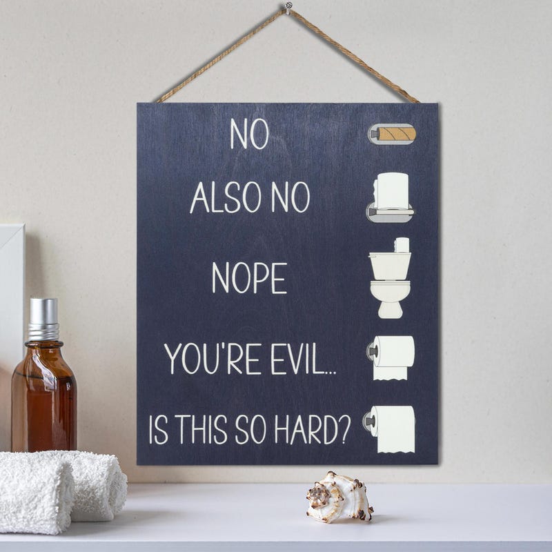 Funny Toilet Sign - Etsy
