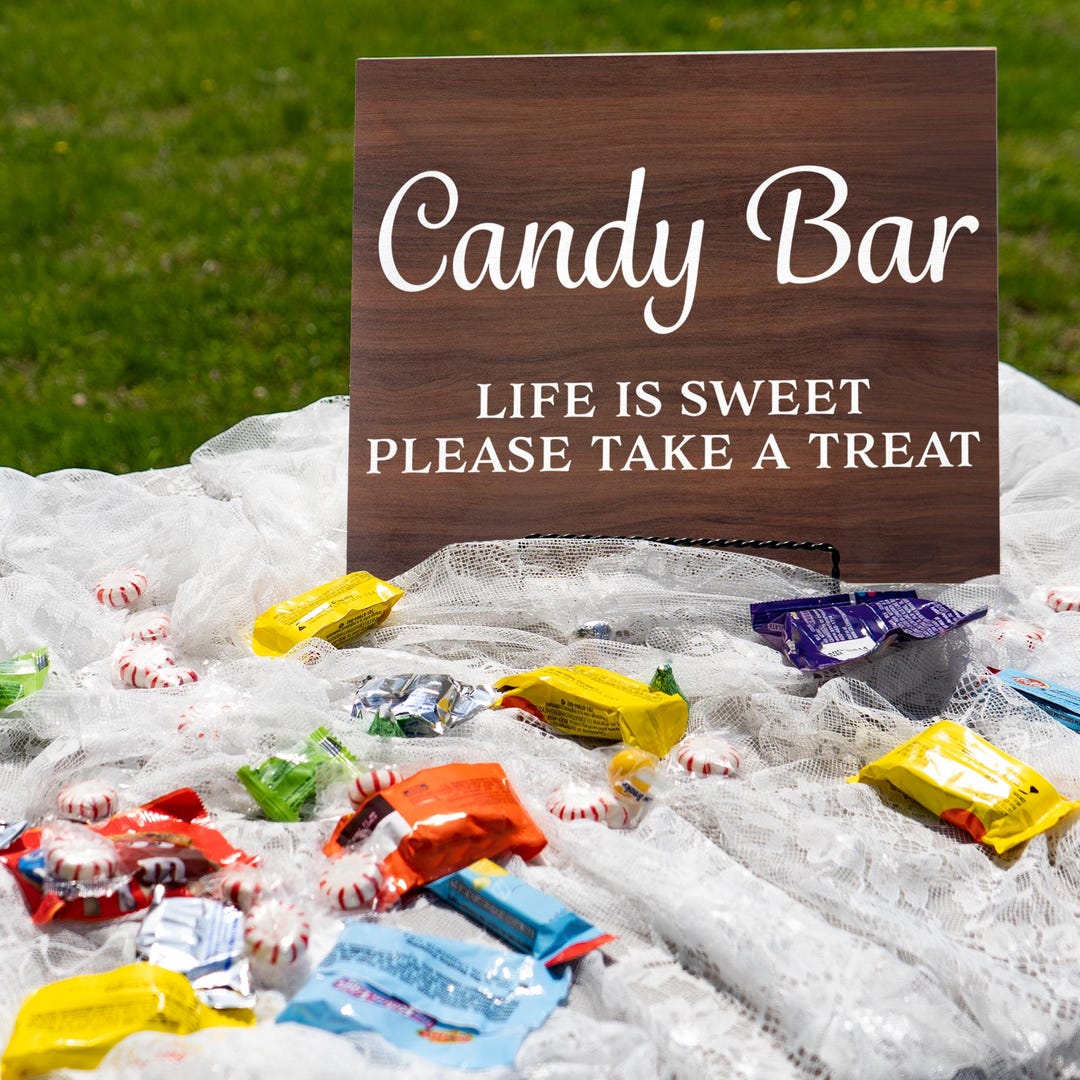 Candy Bar Sign: Party & Wedding Buffet Decor - Etsy