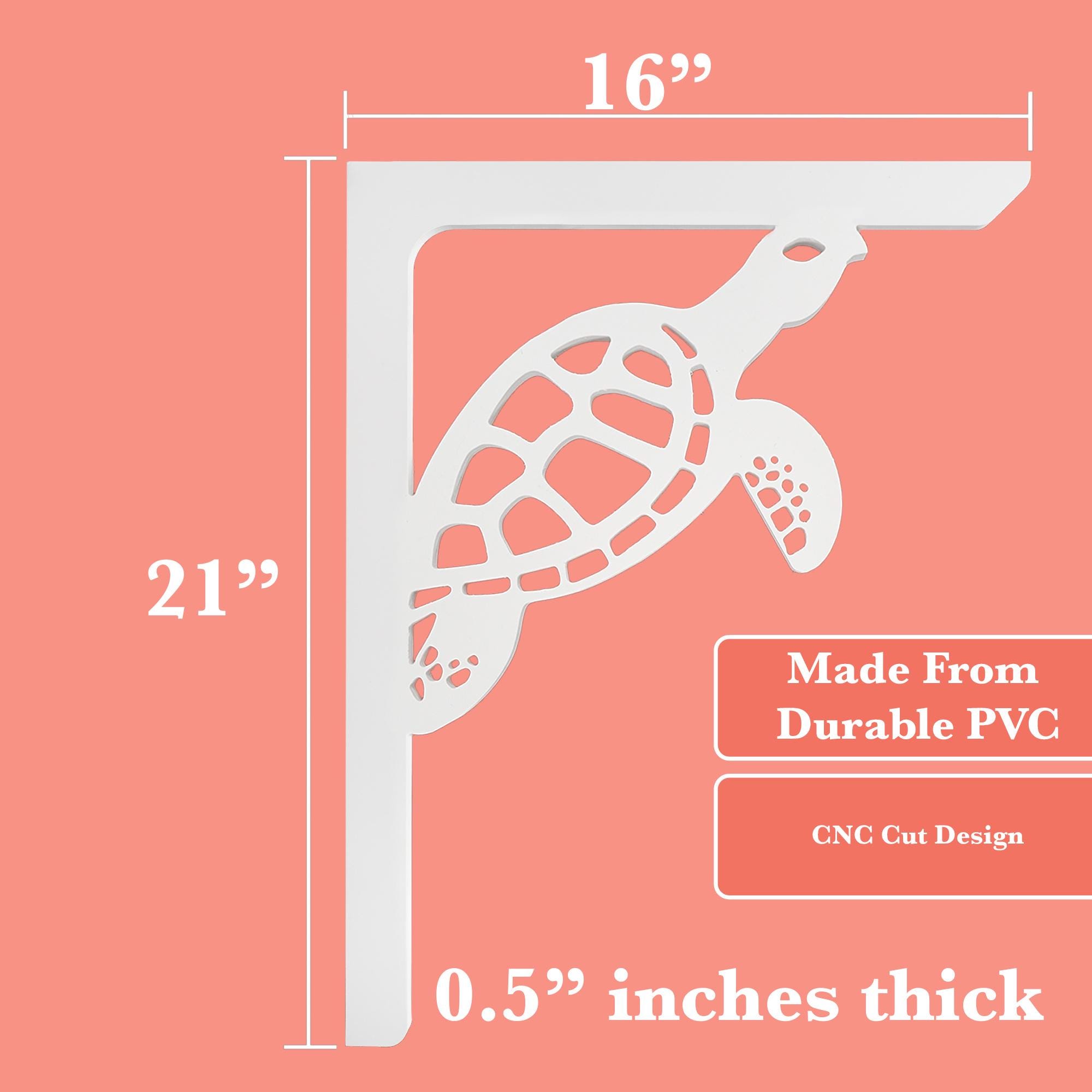 Turtle Mailbox Bracket: Weatherproof PVC Beach House Decor - Etsy