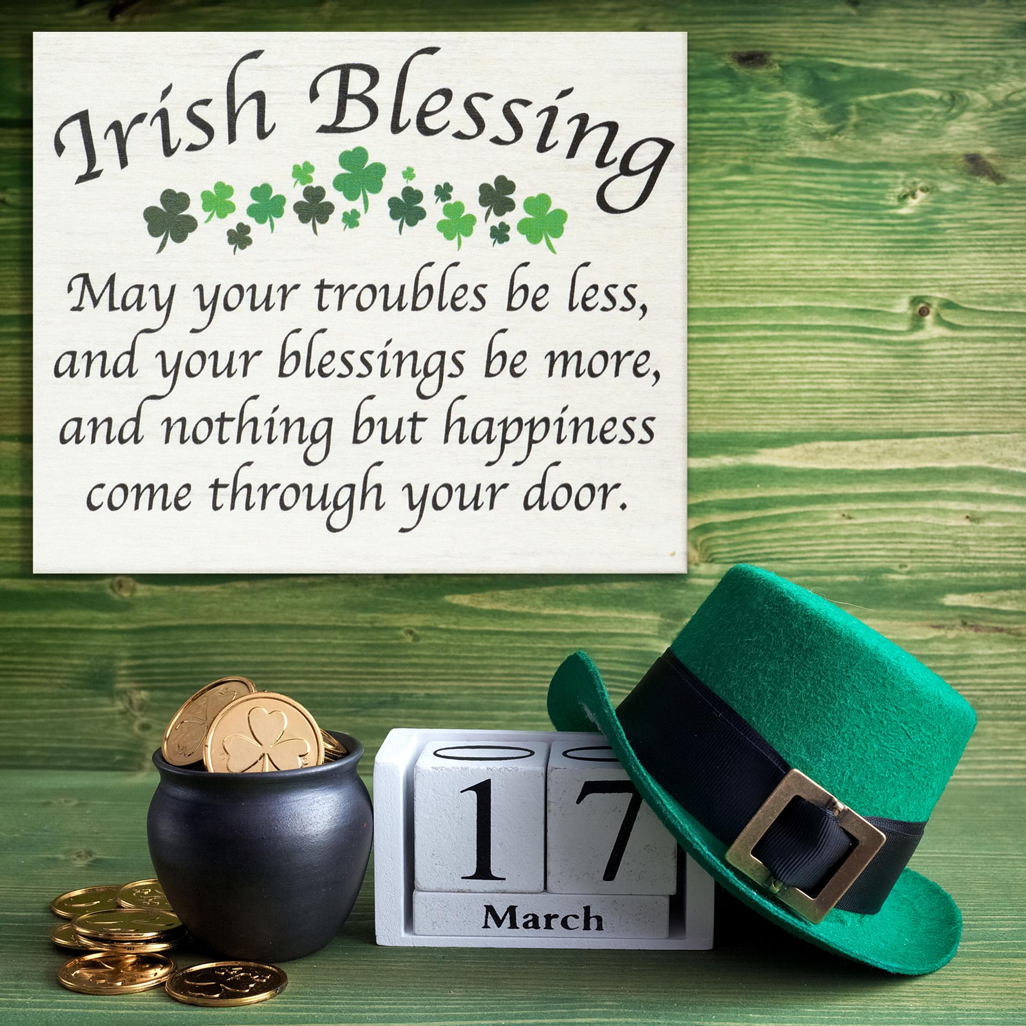 Irish Blessing Sign: St Patrick's Day Decor, Irish Prayer - Etsy